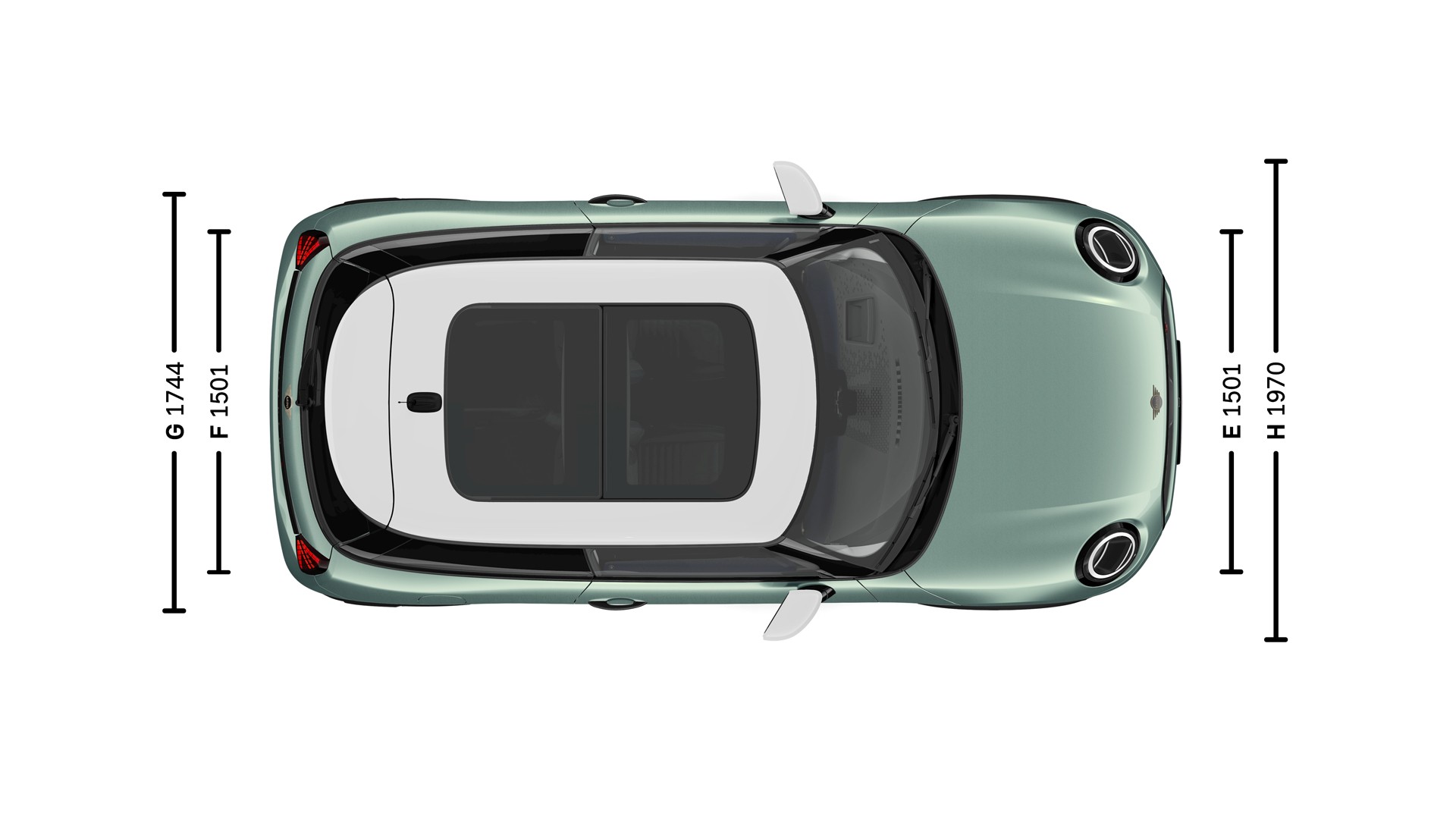 MINI Cooper 3 puertas - Medidas